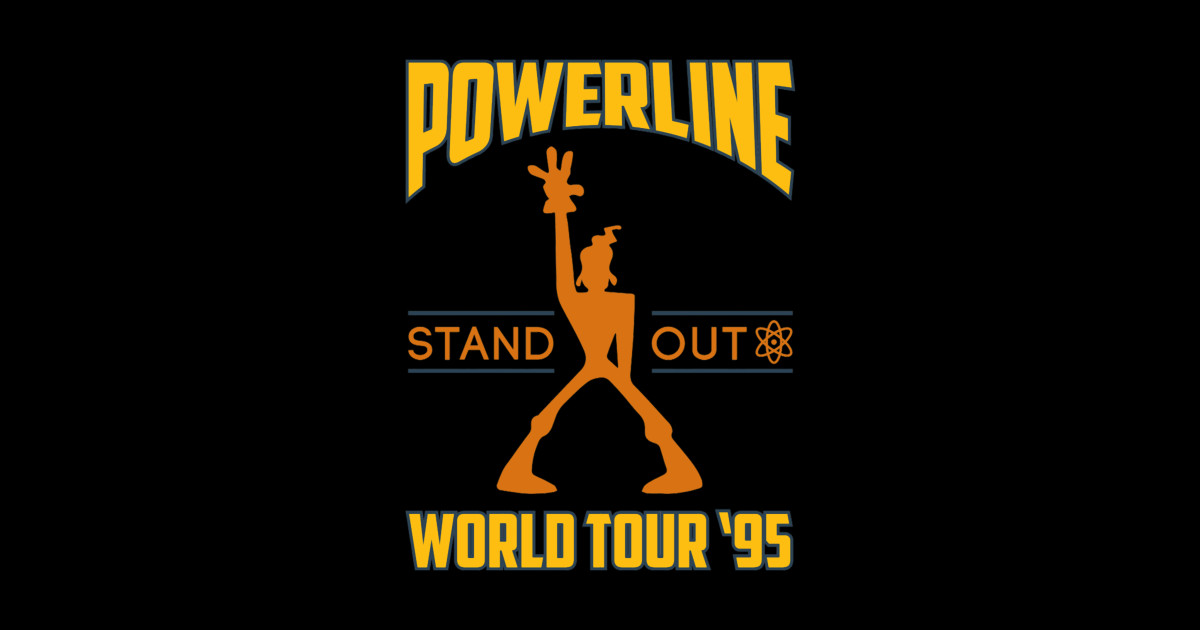 Powerline Stand Out World Tour '95 - Powerline - Sticker | TeePublic