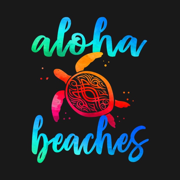 Watercolor Aloha Beaches Turtle Hawaiin Sea Turtles - Watercolor Aloha ...