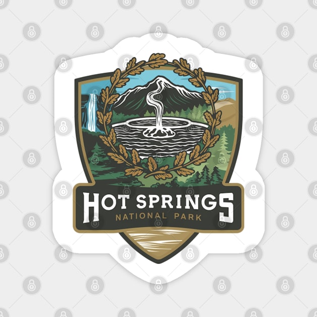 Hot Springs National Park Arkansas Emblem - Hot Springs - Magnet ...
