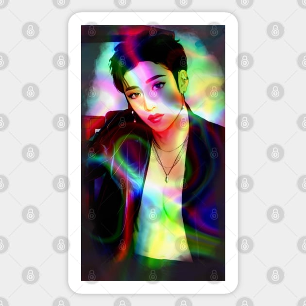 K-pop Stray Kids Bang Chan Fan Art - Kpop Merch - Sticker | TeePublic