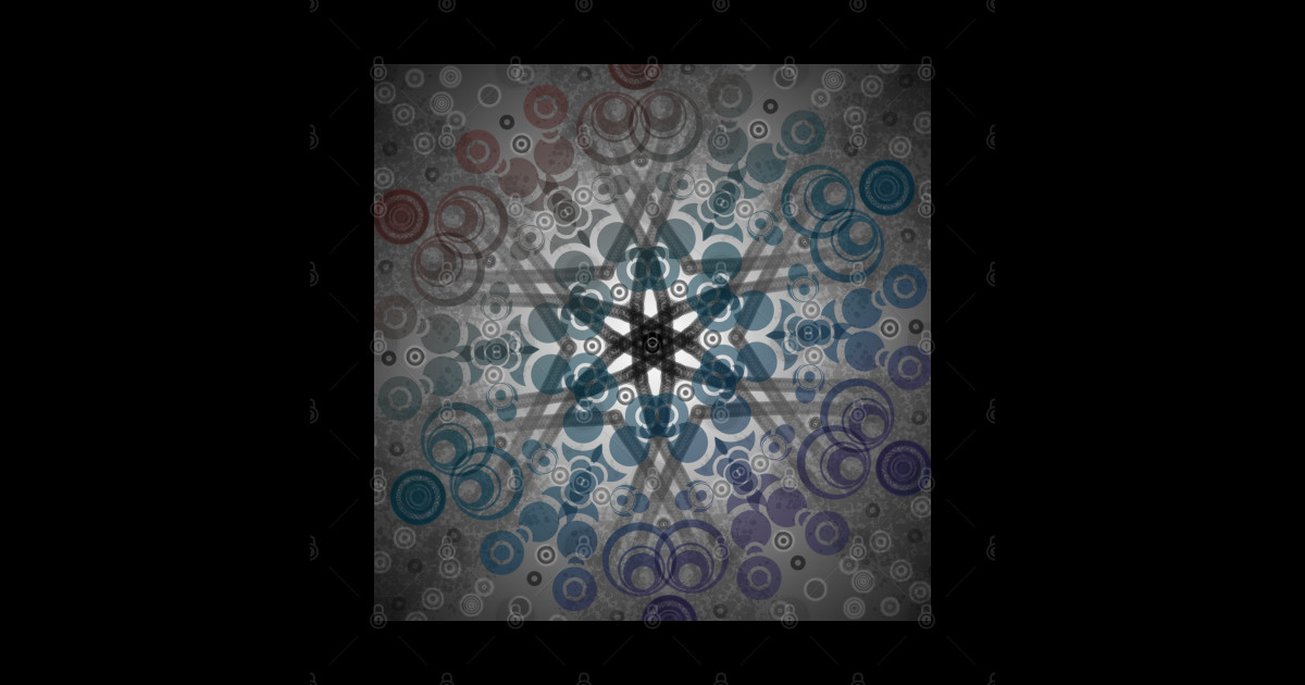 Mandala 1 - Atomic Star Burst - Mandala - Sticker | TeePublic