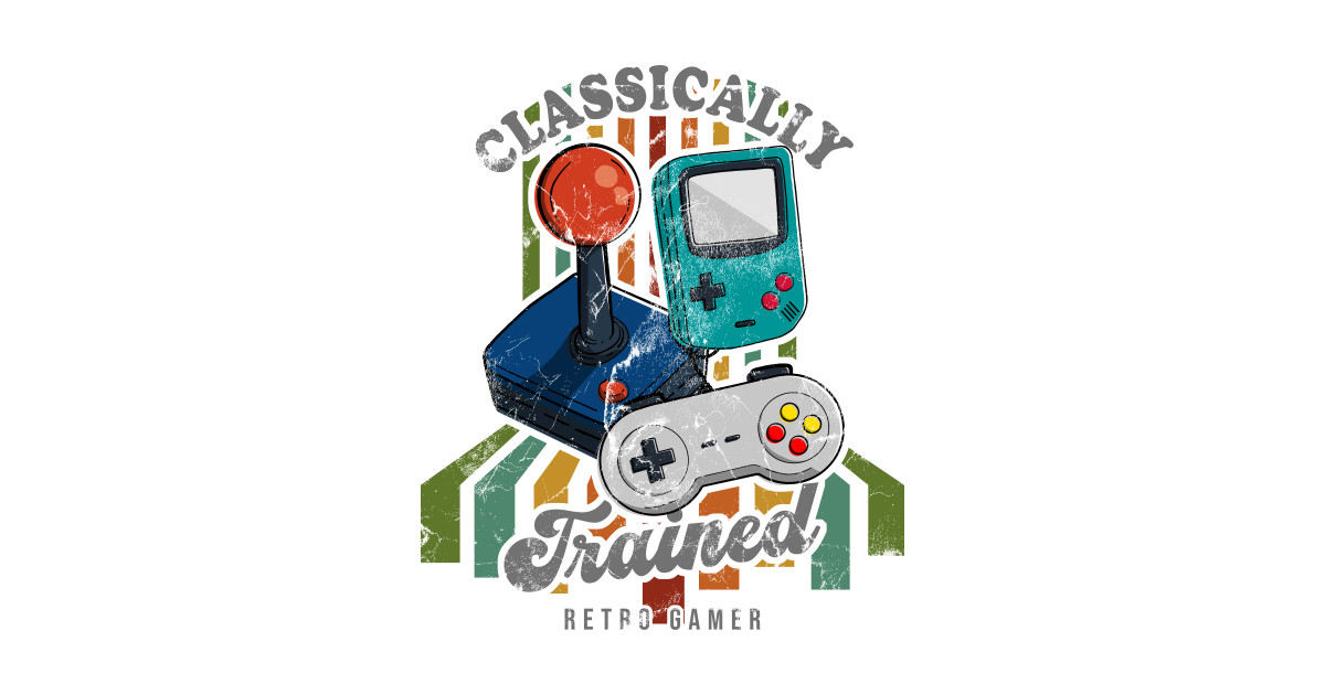 Classically Trained Retro Gamer - Classically Trained - T-Shirt | TeePublic