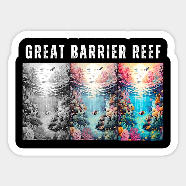 Great Barrier Reef - Great Barrier Reef - Sticker | TeePublic