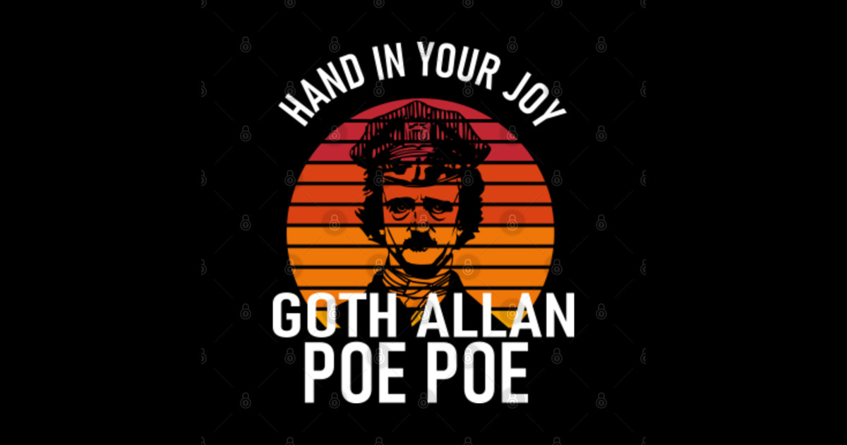 Goth Edgar Allan Poe Poe - Edgar Allan Poe - Sticker | TeePublic