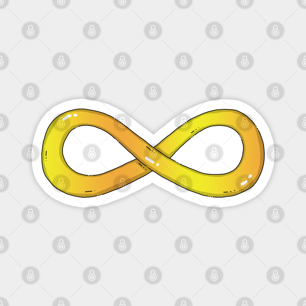 Cute Gold Infinity Symbol For Autism - Autism Acceptance - Magnet ...