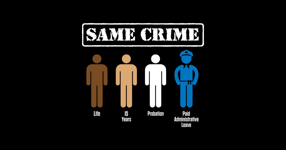 Same Crime Different Justice - Inequality - Sticker | TeePublic