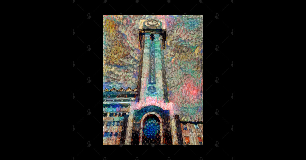 Homs New Clock Tower - Magi - Homs - Sticker | TeePublic