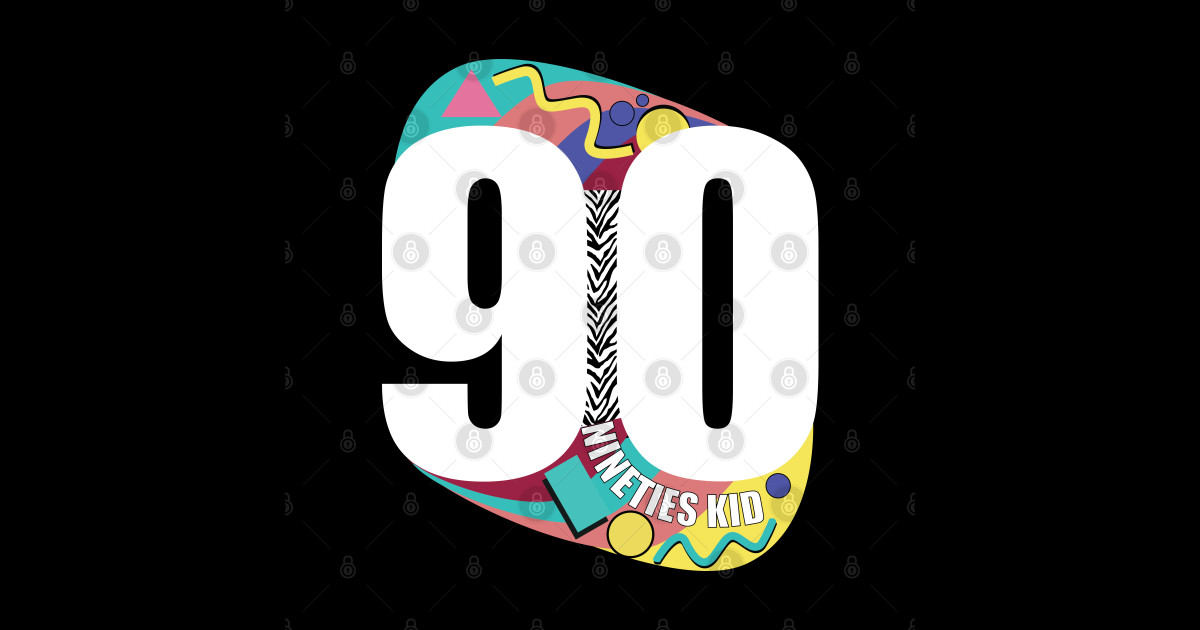 90s Kid - Vintage Nineties Kid Merch - 90s Kid - Sticker | TeePublic