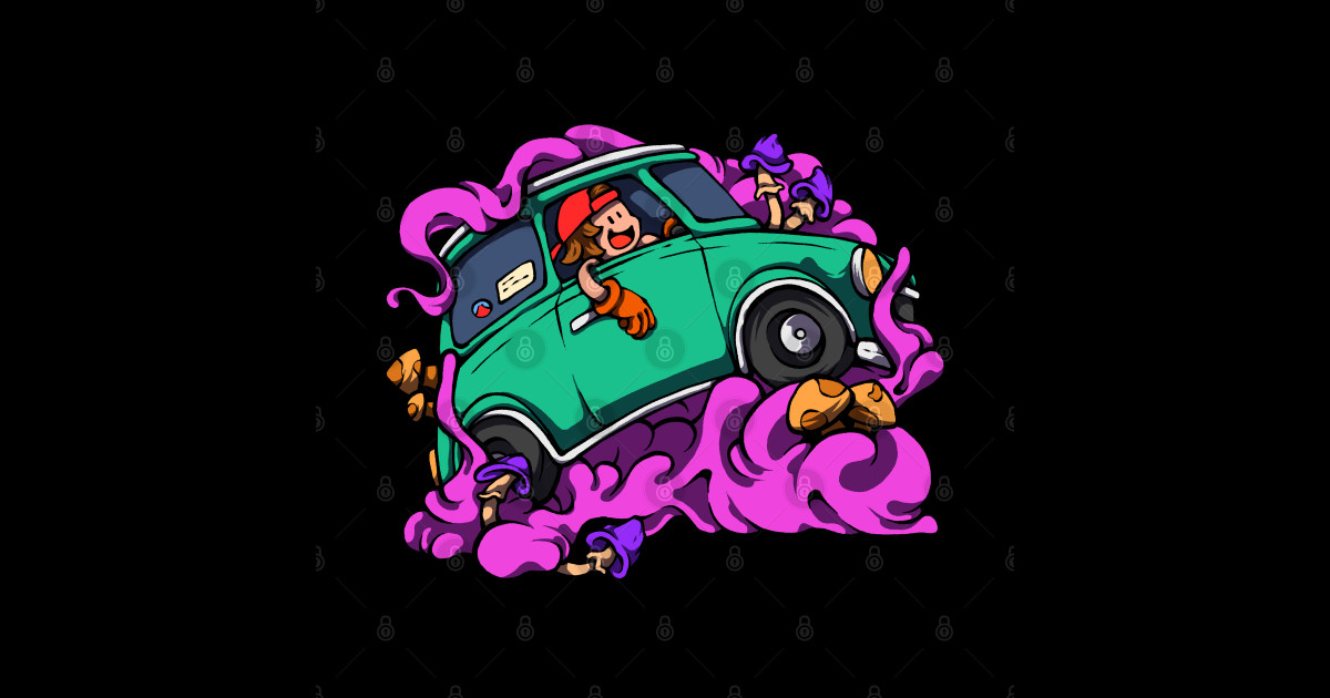 Happy Trippy Trip - Weed - Sticker | TeePublic