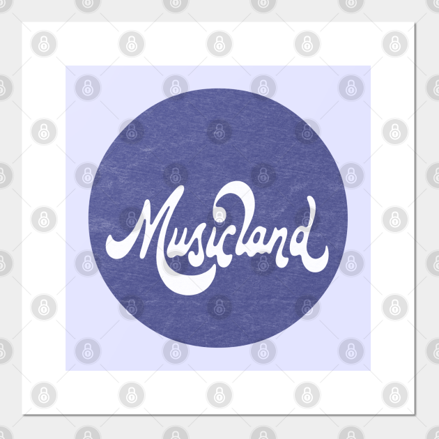 Retro 70s Style Musicland Record Store Logo - Musicland - Posters and ...
