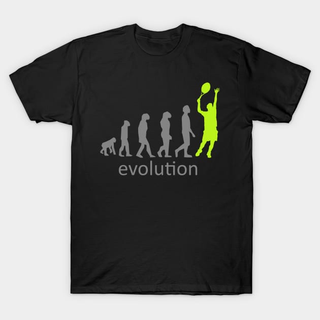 Tennis Evolution - Tennis Evolution - T-Shirt | TeePublic