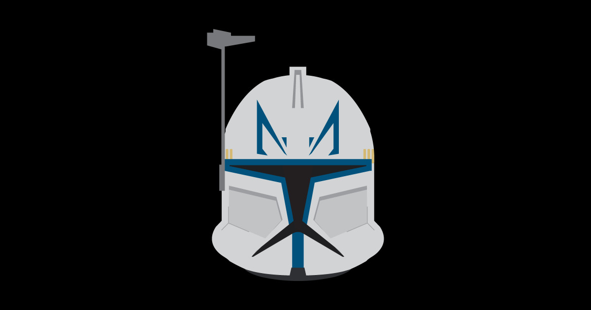 Captain Rex phase 1 head sticker Sticker - Star Wars - Sticker | TeePublic