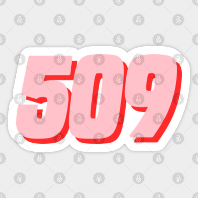 509 area code - 509 Area Code - Sticker | TeePublic