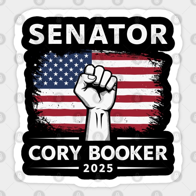 Cory Booker Filibuster 2025 - Cory Booker - Sticker | TeePublic