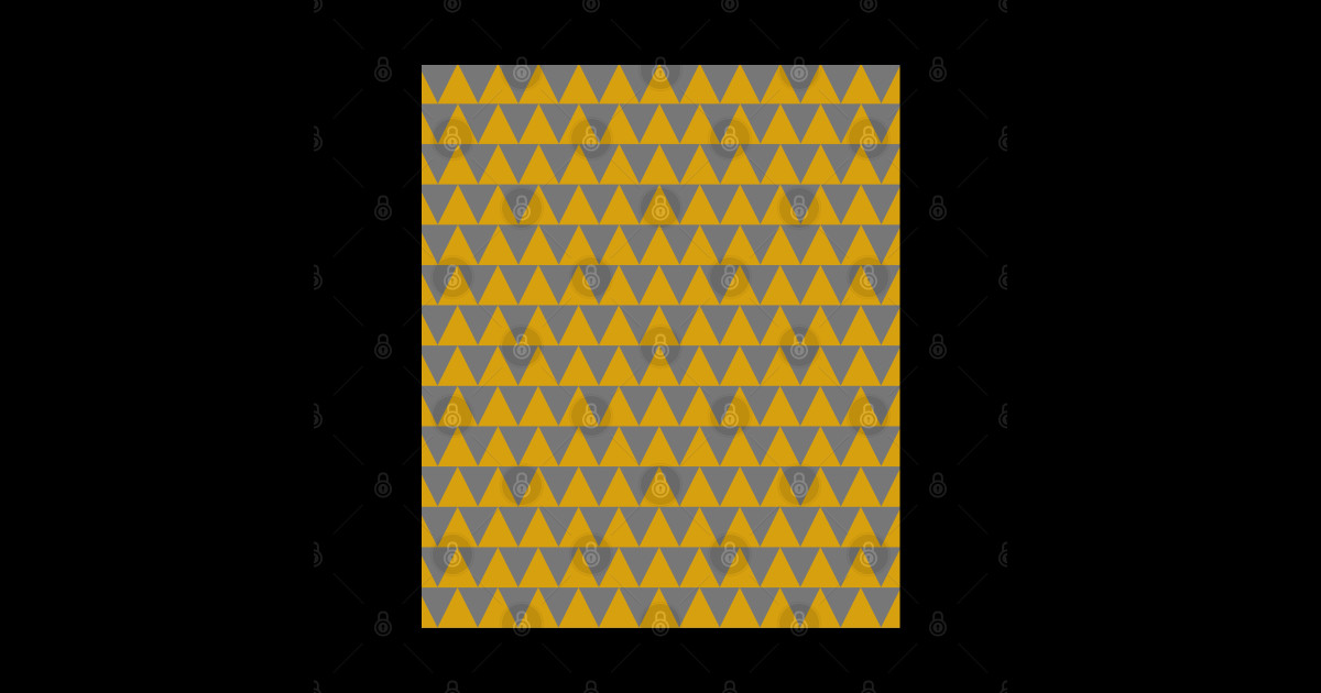 Grey and Mustard Yellow Triangle Geometric Pattern - Triangles ...