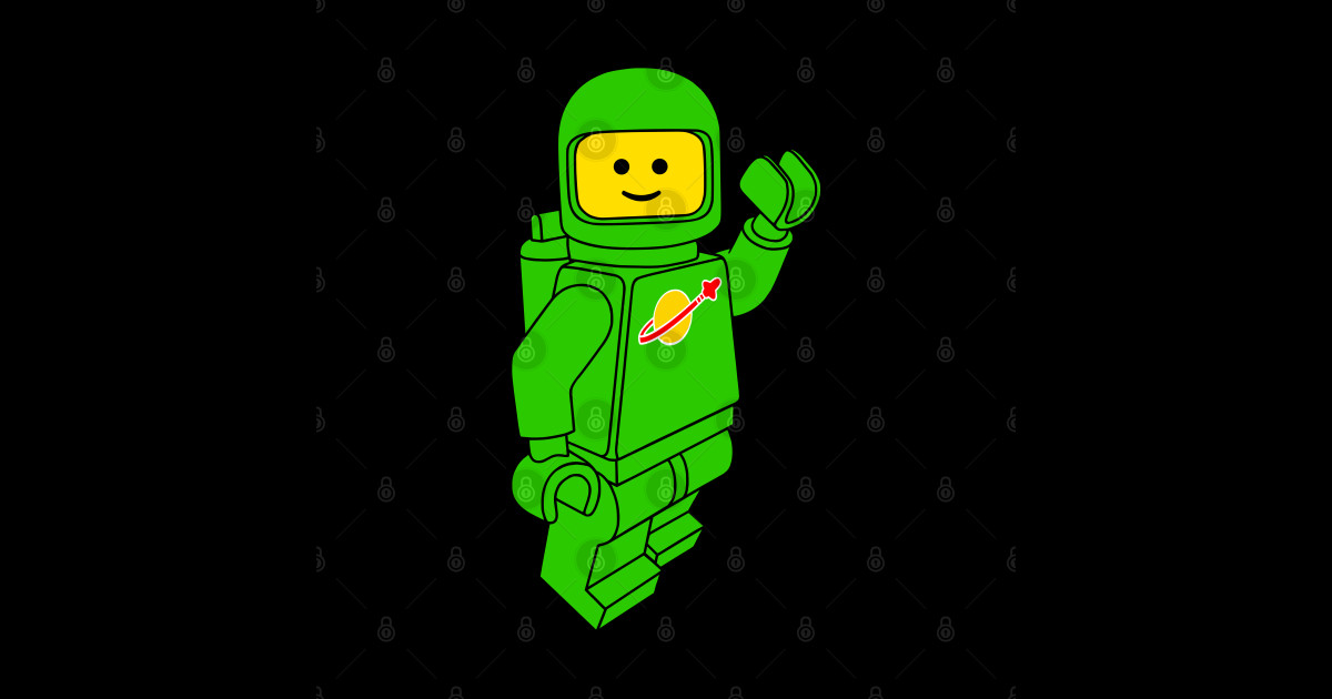 Spaceman! (Green) - Lego - Posters and Art Prints | TeePublic