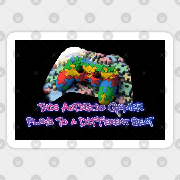 Autistic Gamer - Autism - Sticker | TeePublic