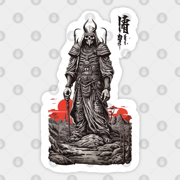 Retro Demon Skeleton Manga Magic Design - Anime - Sticker | TeePublic