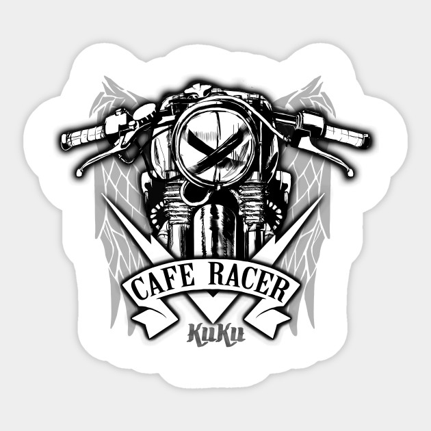 Cafe racer - Motorbike - Sticker | TeePublic
