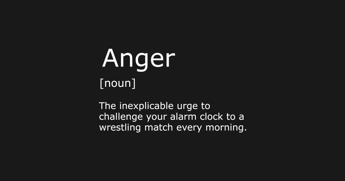 Funny Anger Definition T-Shirt - Definition Funny - T-Shirt | TeePublic