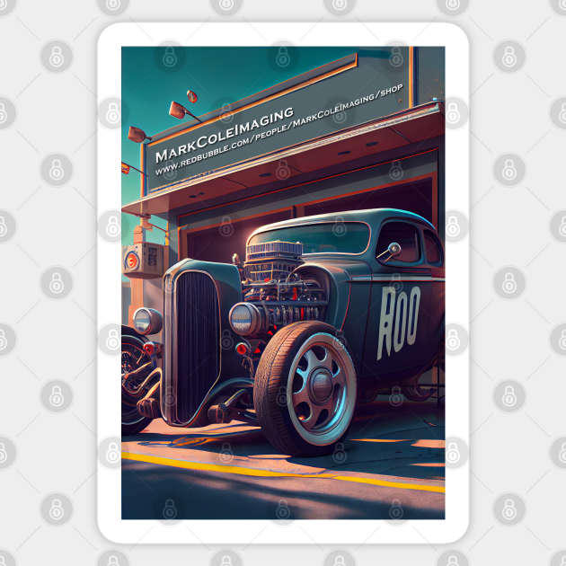 Hot Rod #3 - Hot Rod - Sticker | TeePublic