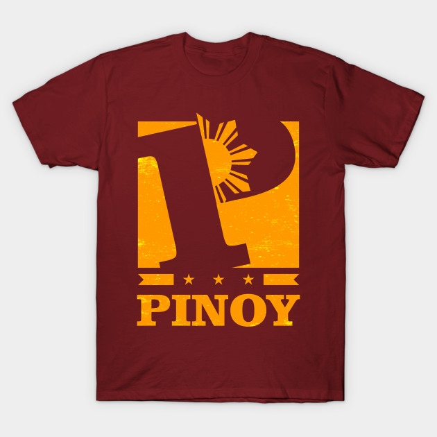 Pinoy Design - P is for Pinoy - Filipino Design - T-Shirt | TeePublic