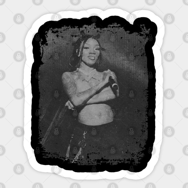 Glorilla // Retro poster - Rapper - Sticker | TeePublic