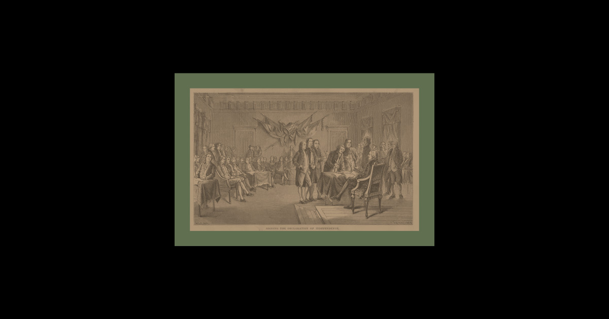 SIGNING THE DECLARATION OF INDEPENDENCE - Historical - Posters and Art ...