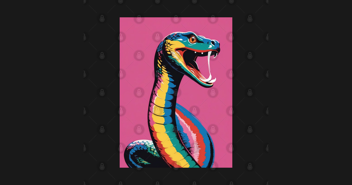 Snake, Pop-Art Style - Snake - T-Shirt | TeePublic