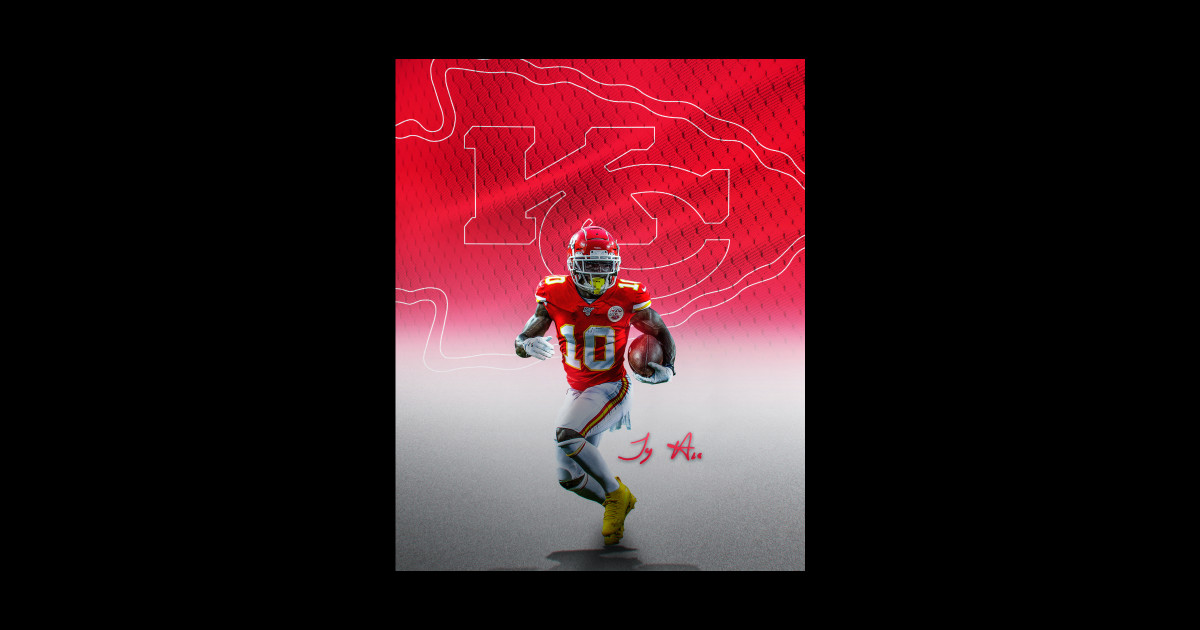 Tyreek Hill Kansas City Sports Art Champs - Football - Sticker | TeePublic