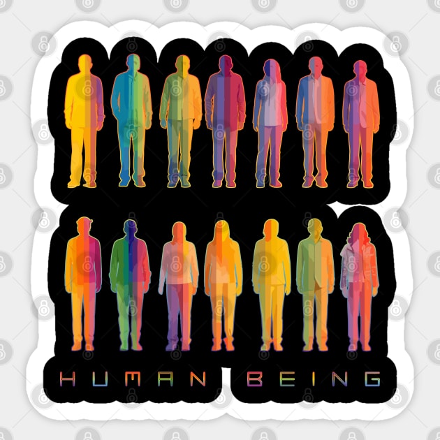 Human Beings Rainbow Silhouette - Human Beings Rainbow Silhouette ...