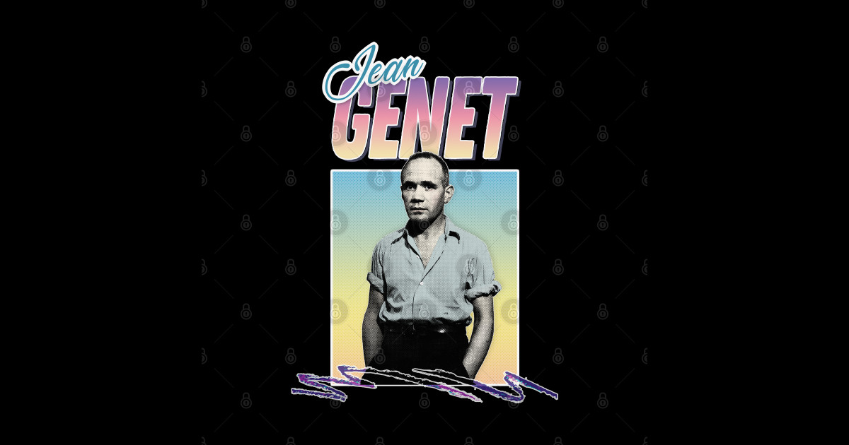 Jean Genet - Aesthetic Retro Style Tribute Design - Jean Genet ...
