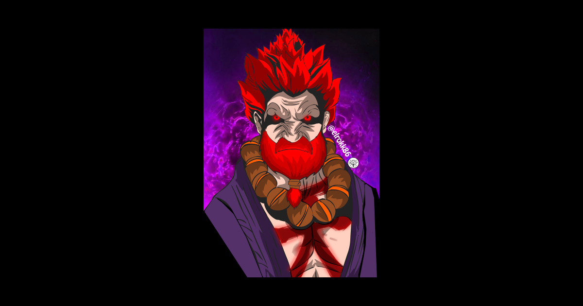 The Bearded Demon - Akuma - Sticker | TeePublic