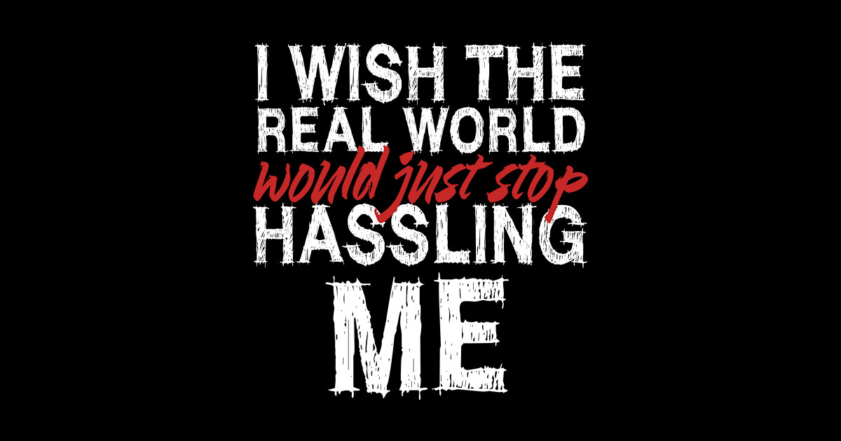 I wish the real world would just stop hassling me - Matchbox Twenty ...