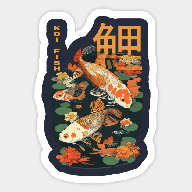 Koi Fish - Japanese - Sticker | TeePublic