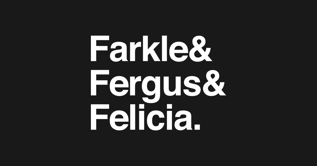 Farkle & Fergus & Felicia - Shrek Ampersand - T-Shirt | TeePublic