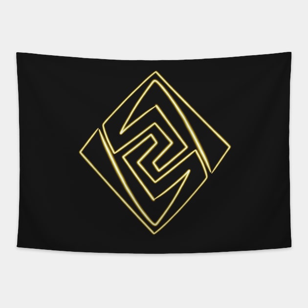 Genshin Impact - Geo Logo - Genshin - Tapestry | TeePublic