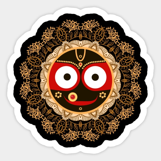 Jagannath #04 - Jagannath India Illustration Religio - Sticker | TeePublic
