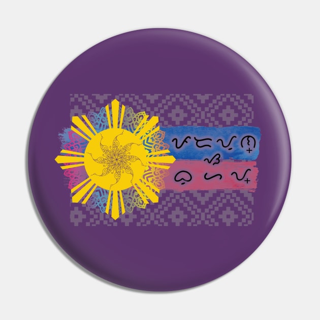 Philippine Flag-Sun Baybayin word Padayon sa Buhay (keep on living ...
