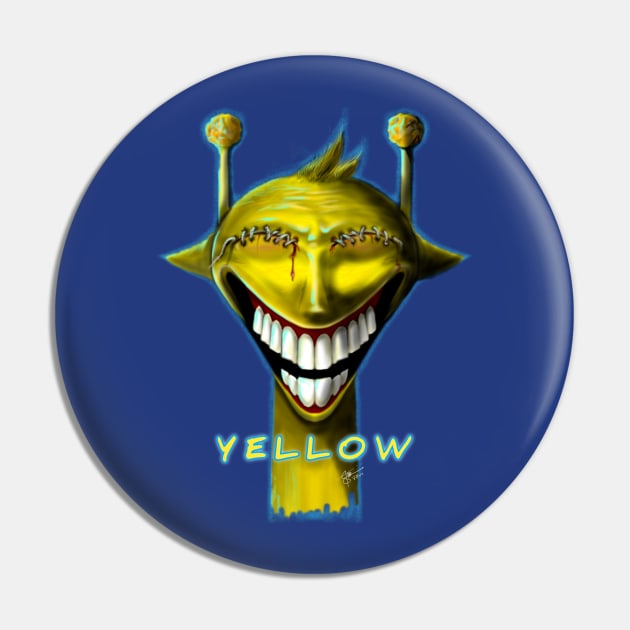 Yellow Horror Incredibox sprunki fan art - Game Character - Pin | TeePublic