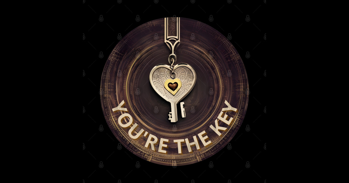 you're the key - My Heart Beats For - Sticker | TeePublic