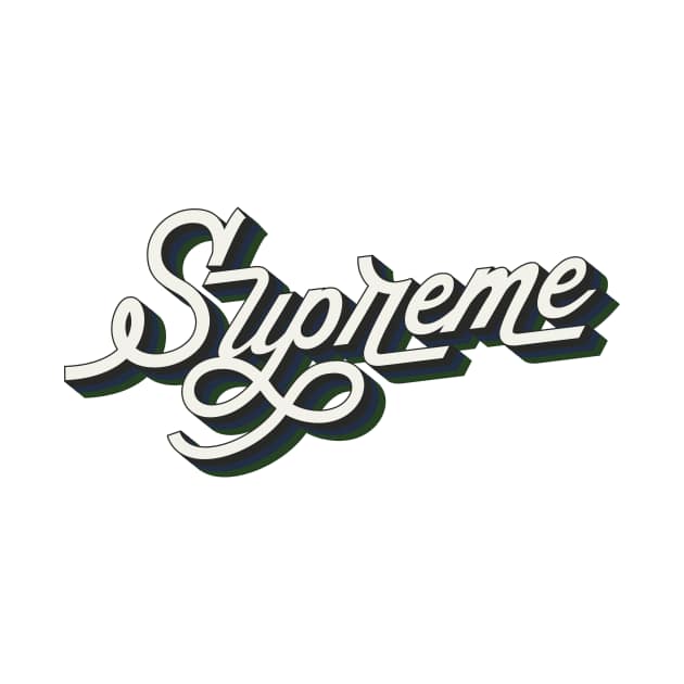 Supreme Retro Vintage Style StreetWear Design - Supreme - T-Shirt ...