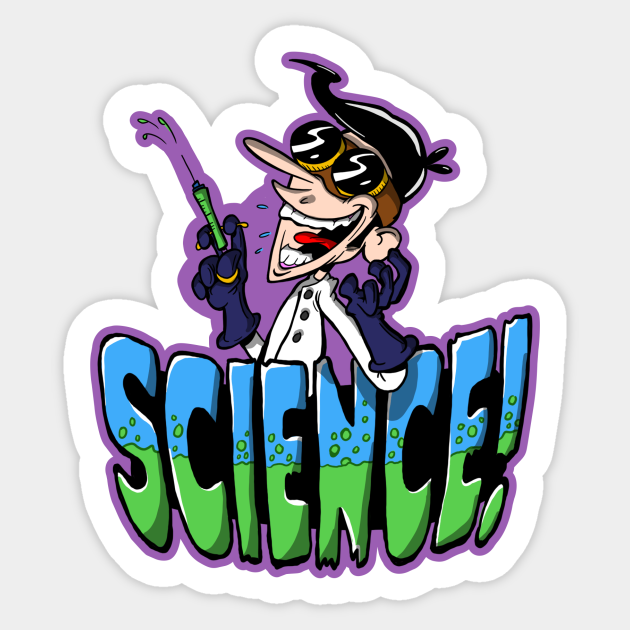 Mad Scientist - Science - Sticker | TeePublic