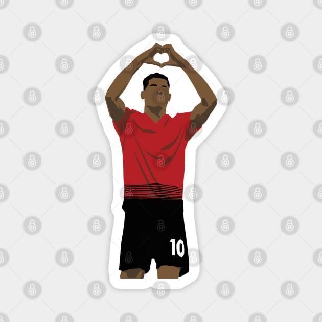 Marcus Rashford Heart - Marcus Rashford - Magnet | TeePublic