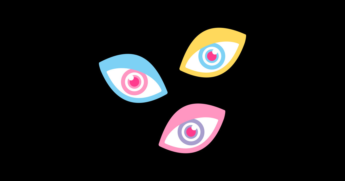 Big Pastel Eyes - Pastel Eyes - Sticker | TeePublic