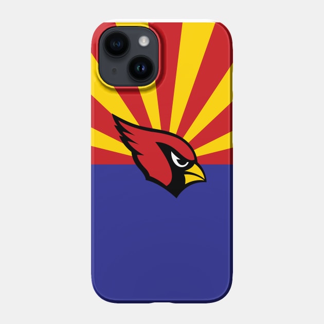 Arizona Cardinals AZ Flag - Arizona Cardinals - Phone Case | TeePublic