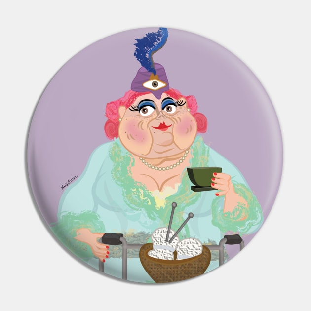 Miss Spink - Coraline Movie - Pin | TeePublic