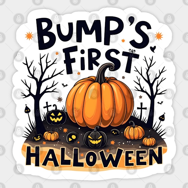 Bumps First Halloween - Spooky Season - Sticker | TeePublic