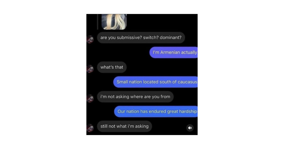 I'm Armenian Actually: The Ultimate Deflection - Meme - T-Shirt | TeePublic