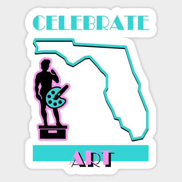Celebrate Art Florida David Statue - Michelangelos David - Sticker ...
